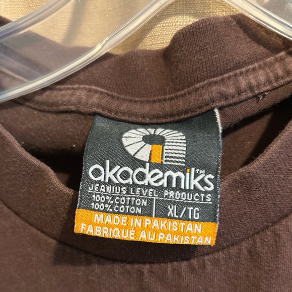 Akademiks | Shirts | Akademiks Xl Thick Brown Gold Tshirt Union Jeanius ...